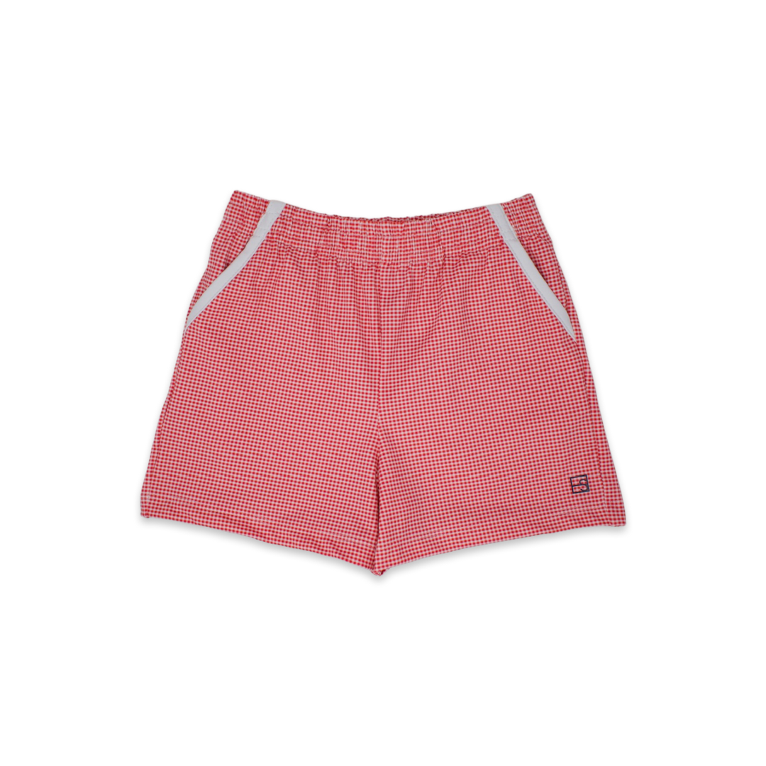 Nathan Short - Candy Apple Red Minigingham – Set Athletics