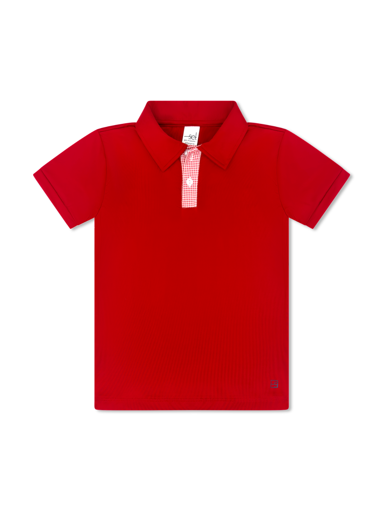 Parker Polo - Candy Apple Red, Candy Apple Red Minigingham. – Set Athletics